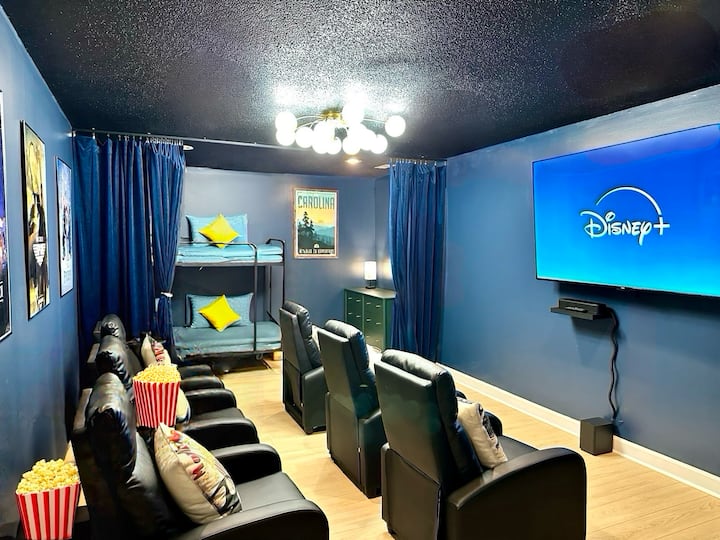 Theater & Game Rooms/5br/2k Beds/tiktok Insta Wall - High Point, NC