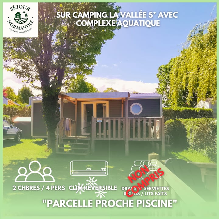 Houlgate Camping 5* Mh Cosy 2 Chbres 4 Pers - Houlgate