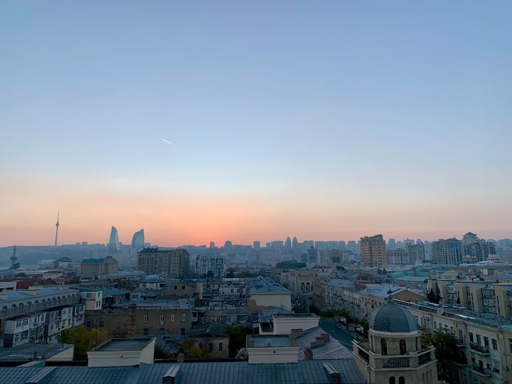 Wow Panorama • 9th Floor Sea & City •Heart Of Baku - Azerbaijan