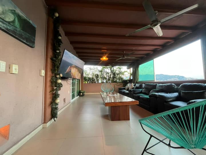 Centrico Parking Alberca Cocina Vista De La Ciudad - Zihuatanejo