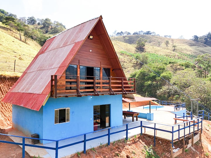 Chalé Em Piranguçu Com Vista Para As Montanhas - Itajubá