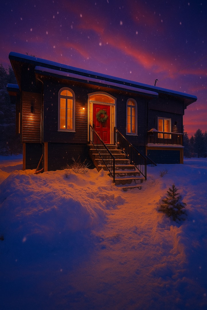 Chalet Stylisé +Feu+pet Friendly+ Forêt Intime - Québec