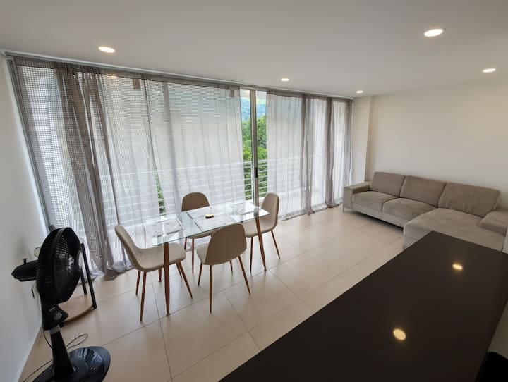 Modern 1br Studio Apt W/queen Bed - 900mbs! - Floridablanca