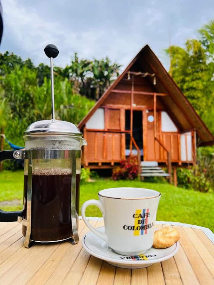 2. Cabaña Con Una Vista úNica Hacia La Montaña. - Jardín