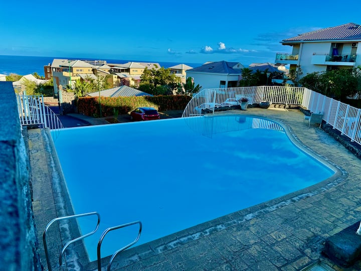 Appartement Horizon Tourmaline Piscine Et Vue Mer - Saint-Gilles les Bains