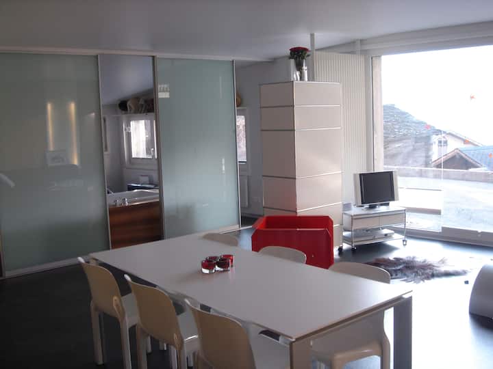 Einzigartige Loftwohnung Im Heidadorf - Visperterminen