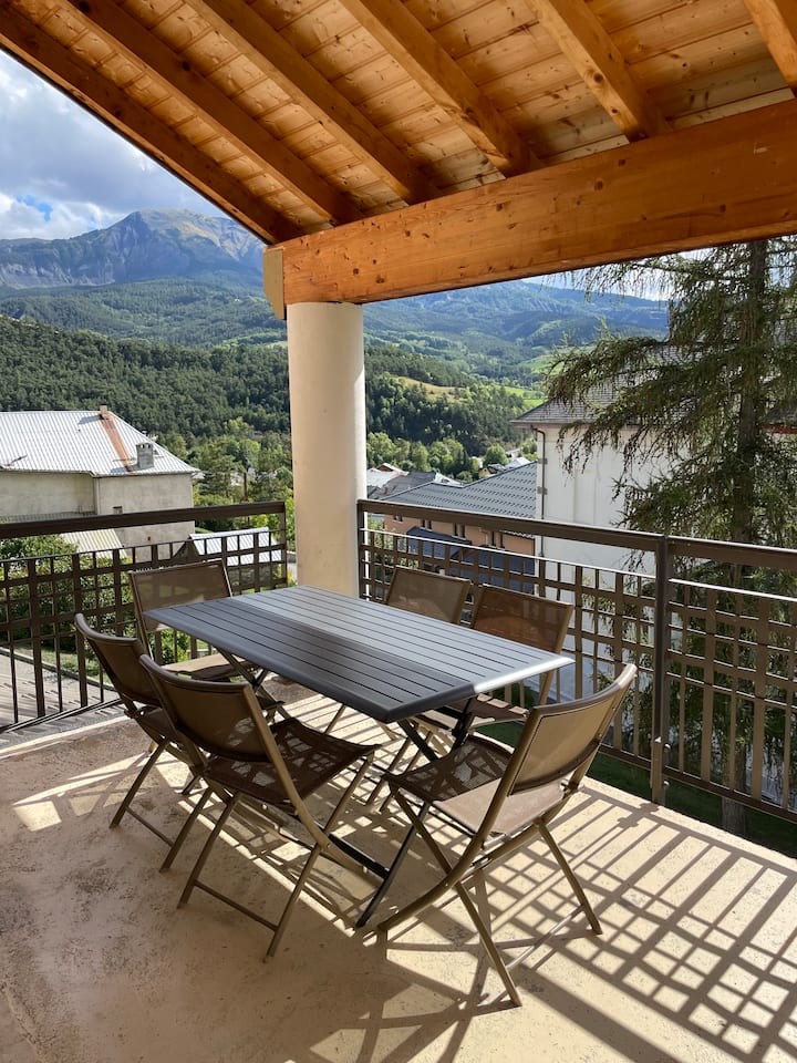 T3 Duplex Terrasse Piscine Sauna Jausiers Magnan - Jausiers