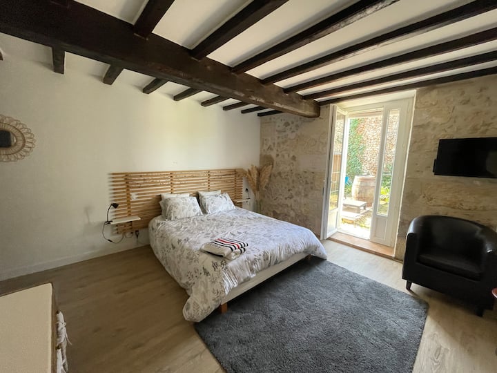 Chambre D'hôtes Avec Piscine Et Vue Campagne - Ribérac