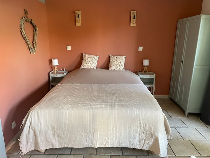 Gîte «&nbsp;Chambre Rouge&nbsp;» Au Clos D’arry - Baie de Somme