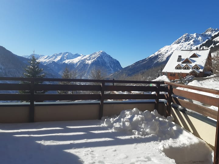 Vaujany - Grande Terrasse Avec Vue Sur Montagne - Vaujany