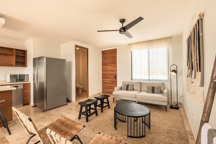 Moderno Y Familiar Departamento Para Disfrutar - Tulum