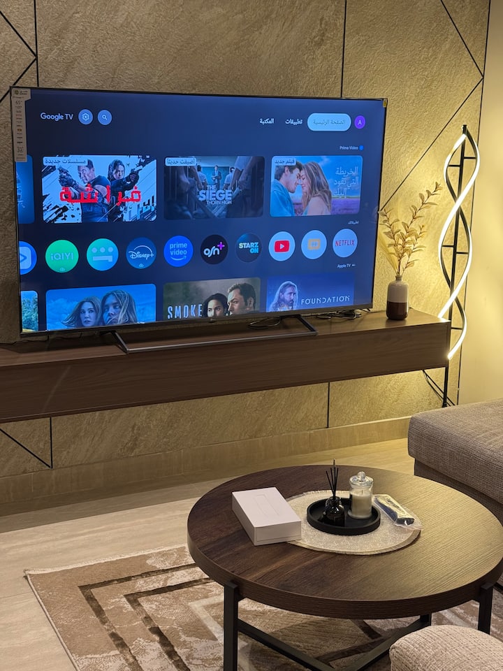 شقه غرفه وصاله بتصميم فندقيRhodes Room - Dammam