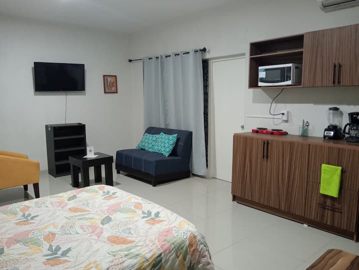Loft Planta Baja, Baño Privado, Casa Esmeralda. - Colima
