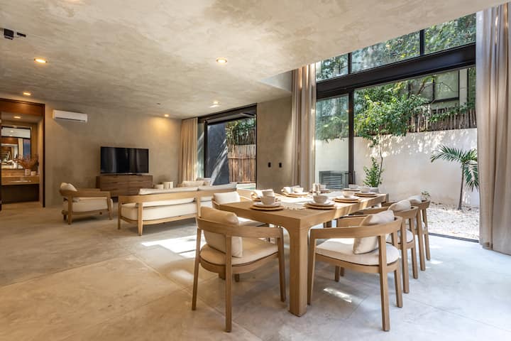 Villa De 5 Rec En Aldea Zama, Tulum, Casa Para 15 - Tulum