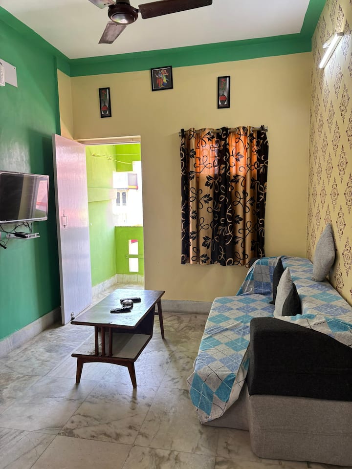 Cheerful 2bhk Apartment| Ac+wifi+kitchen+nrbeach - Puri