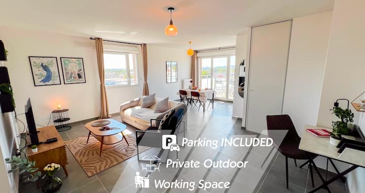 Parking Privé - Balcon - Confort & Lumière - ibis budget Avignon Centre