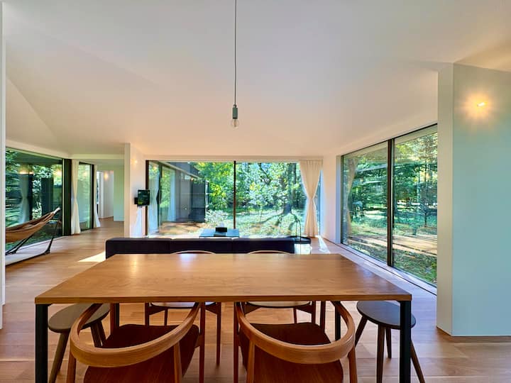 Quiet Glass Villa In Forest｜karuizawa｜7 Min Drive - Karuizawa