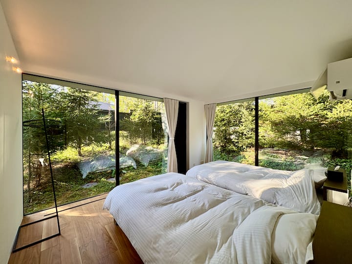 Hidden Glass Retreat In Forest Karuizawa Near Stn - Karuizawa