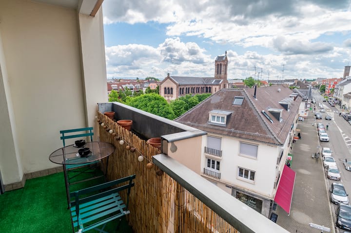 Le Saint Aloïse :  Balcon - Vue - 10min Du Centre - Strasbourg