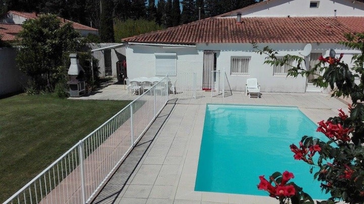 Maison/villa Au Calme 8 Pers Piscine Jardin - Circuit de Lédenon