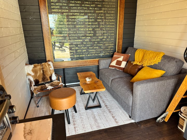 The Lookout On Moody | Tiny Home + Sauna - Tupper Lake, NY