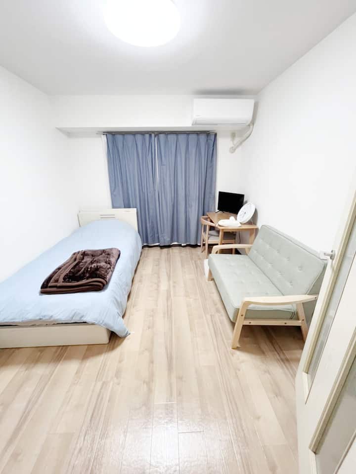 【〇34】空港・品川・都心から近くの1名用。長期滞在にオススメ。平和島駅徒歩約6分 - Kawasaki