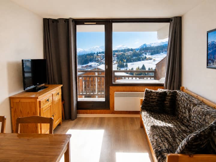 Appart 2p Les Saisies, Expo Sud, Pied Des Pistes - Hauteluce