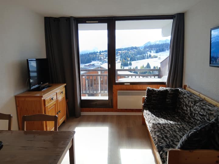 Appart 2p Les Saisies, Expo Sud, Pied Des Pistes - Hauteluce