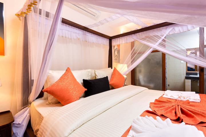 Oceanview Budget Apartment With King Bed & Netflix - Diani Beach