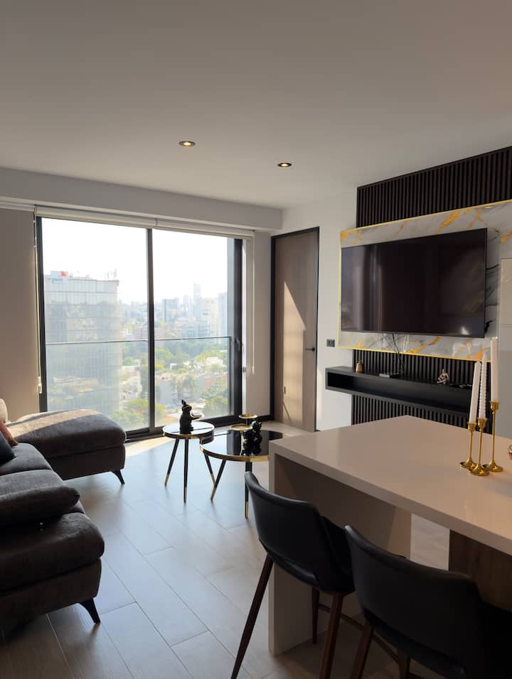 Depto. En Torre Elysian Junto A Plaza Patria - Zapopan