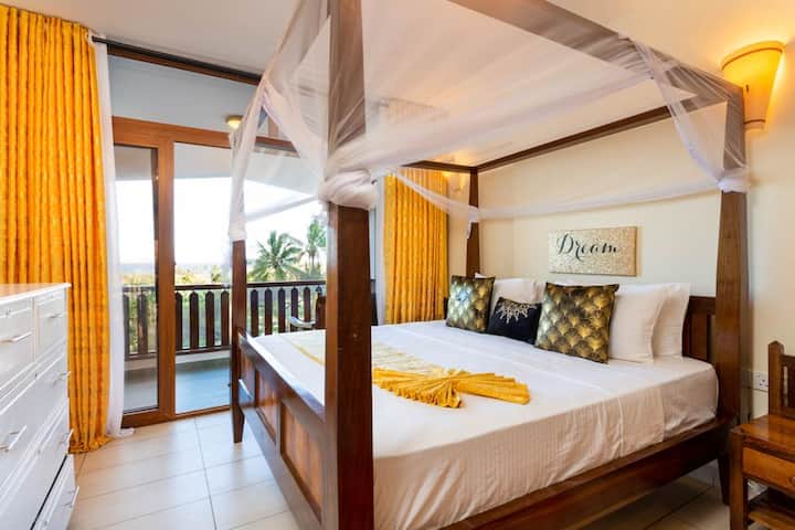 Ocean View King Deluxe • 1-min Walk To Beach - Diani Beach