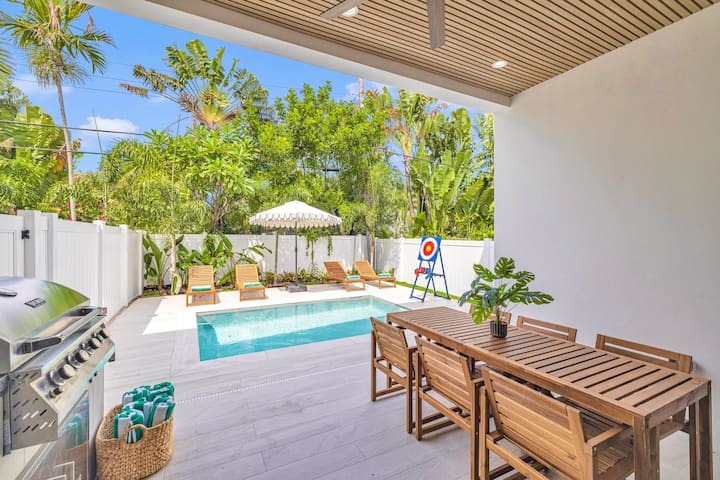 Spacious 4br Pool Home W/ Bbq & Games - Fort Lauderdale