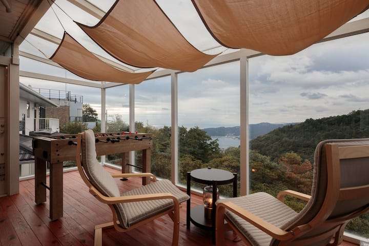 【最大12名貸切/絶景bbq】【開業記念割引】源泉かけ流し露天風呂で星空と海に癒されるととのい旅 - Atami