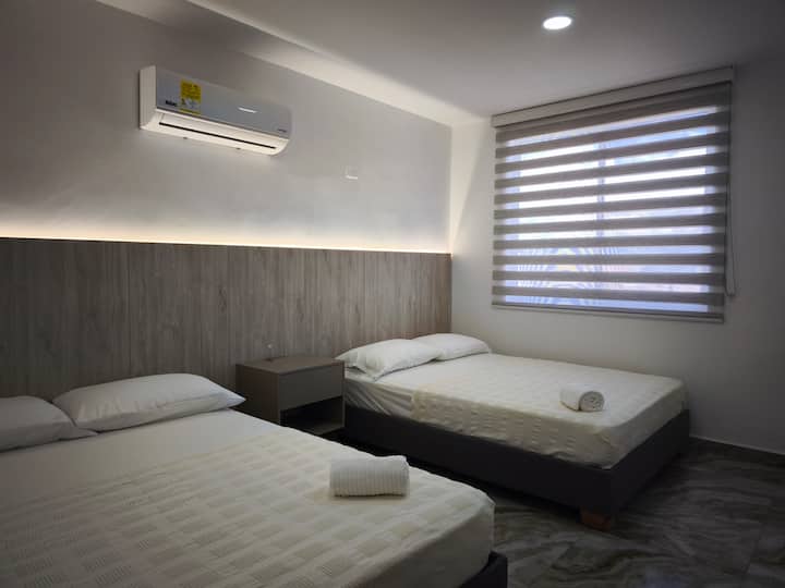 Cozy Studio With A Nice View And Air Conditioning - Buga