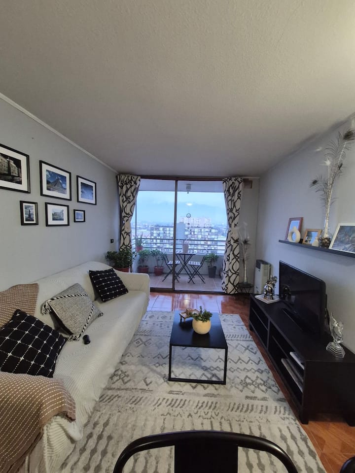 Acogedor Depto. Arriendo Diario, Full Equipado - El Bosque, Chile