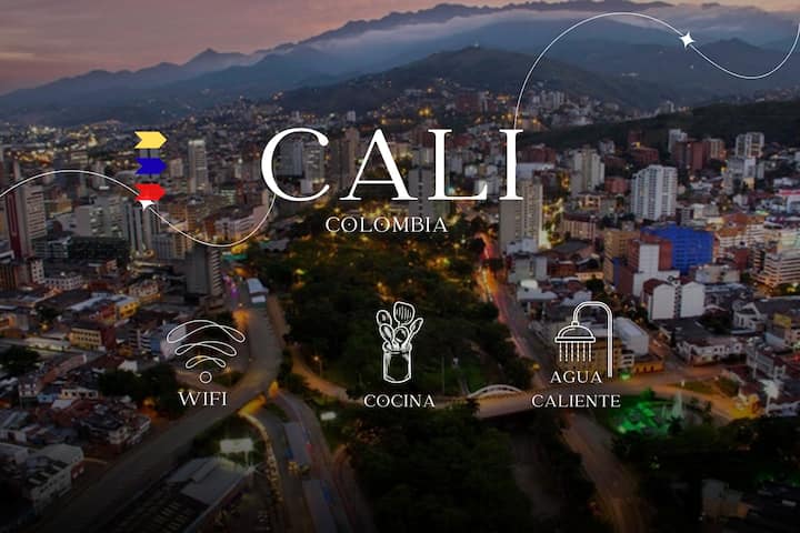 ¡New! Cozy Apt+kitchen+wifi+hot Water+ac@cali - Cali