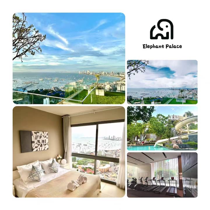 Unixx-38 (2p) 拥有完美海景、烟花秀、大泳池、500米可达walking Street - Jomtien