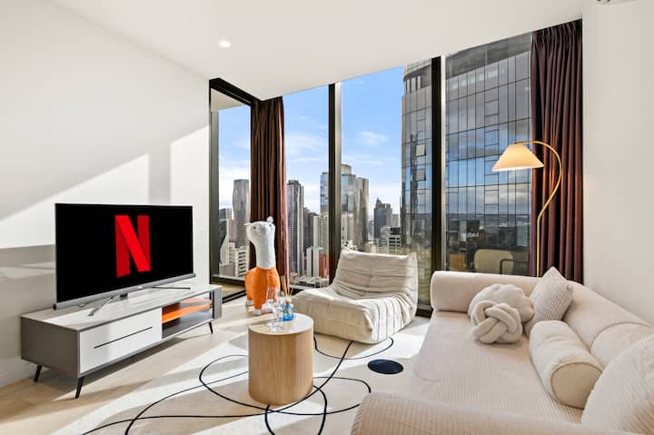 Luxury + Modern Cbd 2br W/ Stunning Skyline Views - Úc