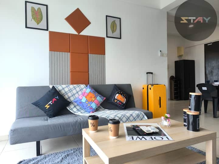 The Garden 2br 4pax Cozy Stylish Netflix Bystay - Skudai