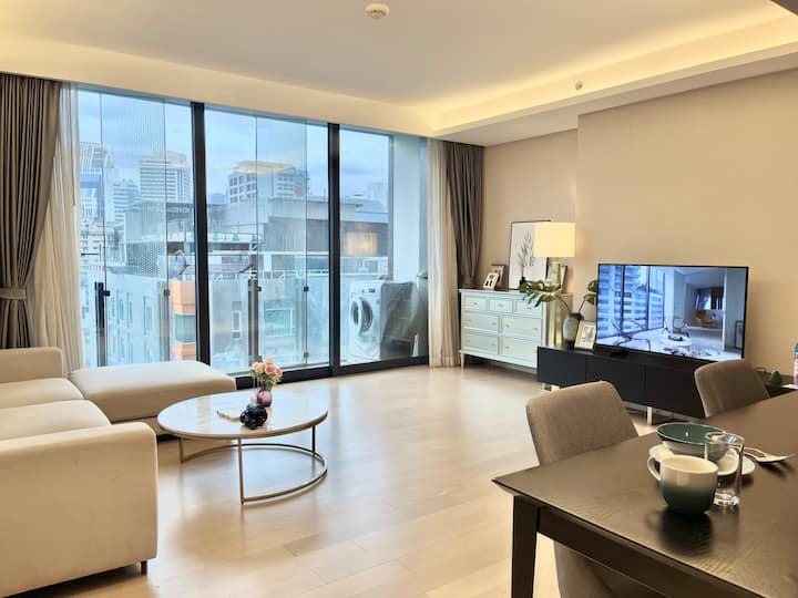 2br#gym&pool&bts Nana&mrt Sukhumvit&4ppl - Khlong Toei