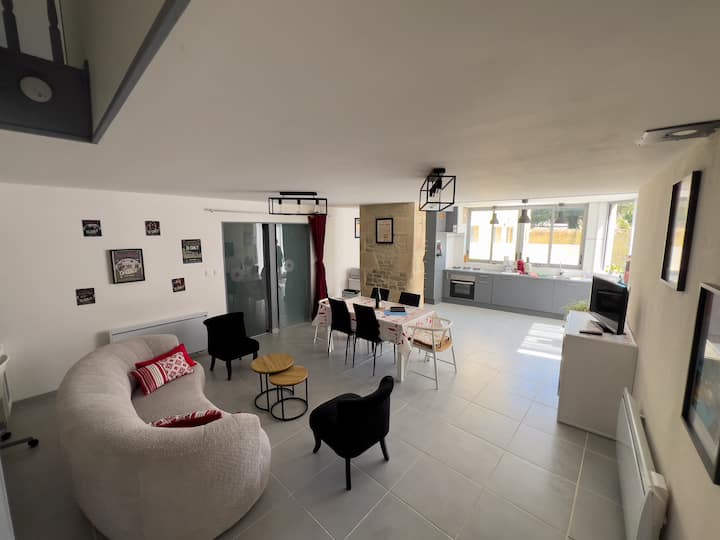 Cottage Overlord – Terrasse, Balcon & Confort - Saint-Laurent-sur-Mer