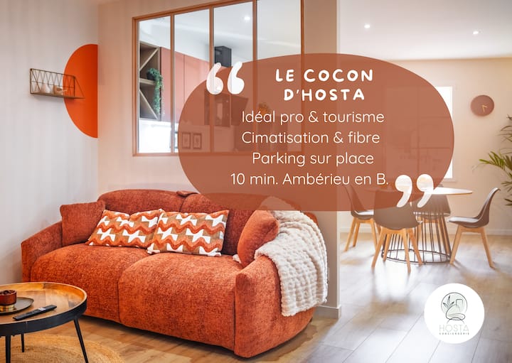 Le Cocon D'hosta_ Ravissant T2 Au Cœur D'ambronay - Pont-d'Ain