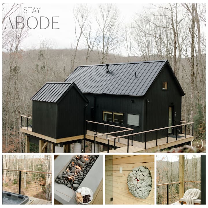 Luxe Scandanavian Cabin | Hot Tub | Sauna House - Banner Elk, NC