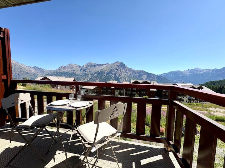 Appart 6 Pers à 1800m, Vue Superbe, Ski Aux Pieds - Puy-Saint-Vincent