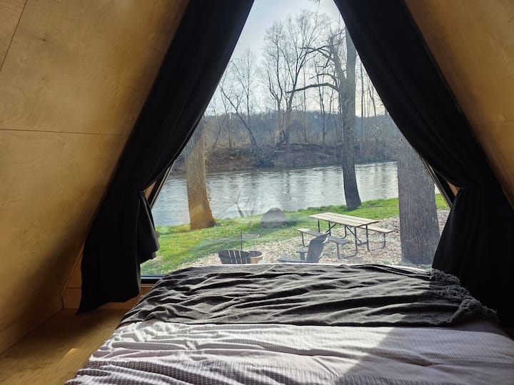 A-frame Pod With Shared Hot Tub & Sauna #32 - Rothrock State Forest, Spruce Creek