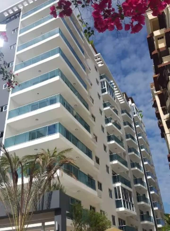 Charming 1br Apt With Pool & Rooftop Views - 聖多明各