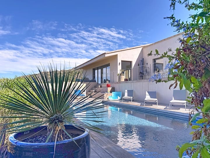 Très Belle Villa, Vue Panoramique Village Et Mer - L'Île-Rousse