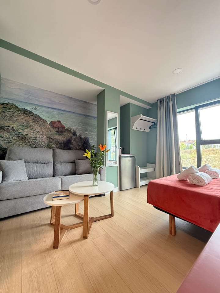 Luxury Singular Blue | Estudio Con Terraza - Santiago de Compostela