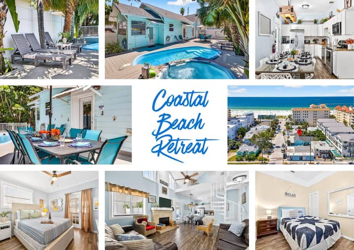 Coastal Beach Retreat – Steps From The Sand With P - Clearwater Beach, FL