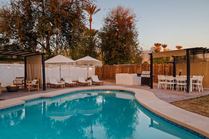 *New* Heated Pool Boho Resort Oasis | Central Phx - Phoenix, AZ